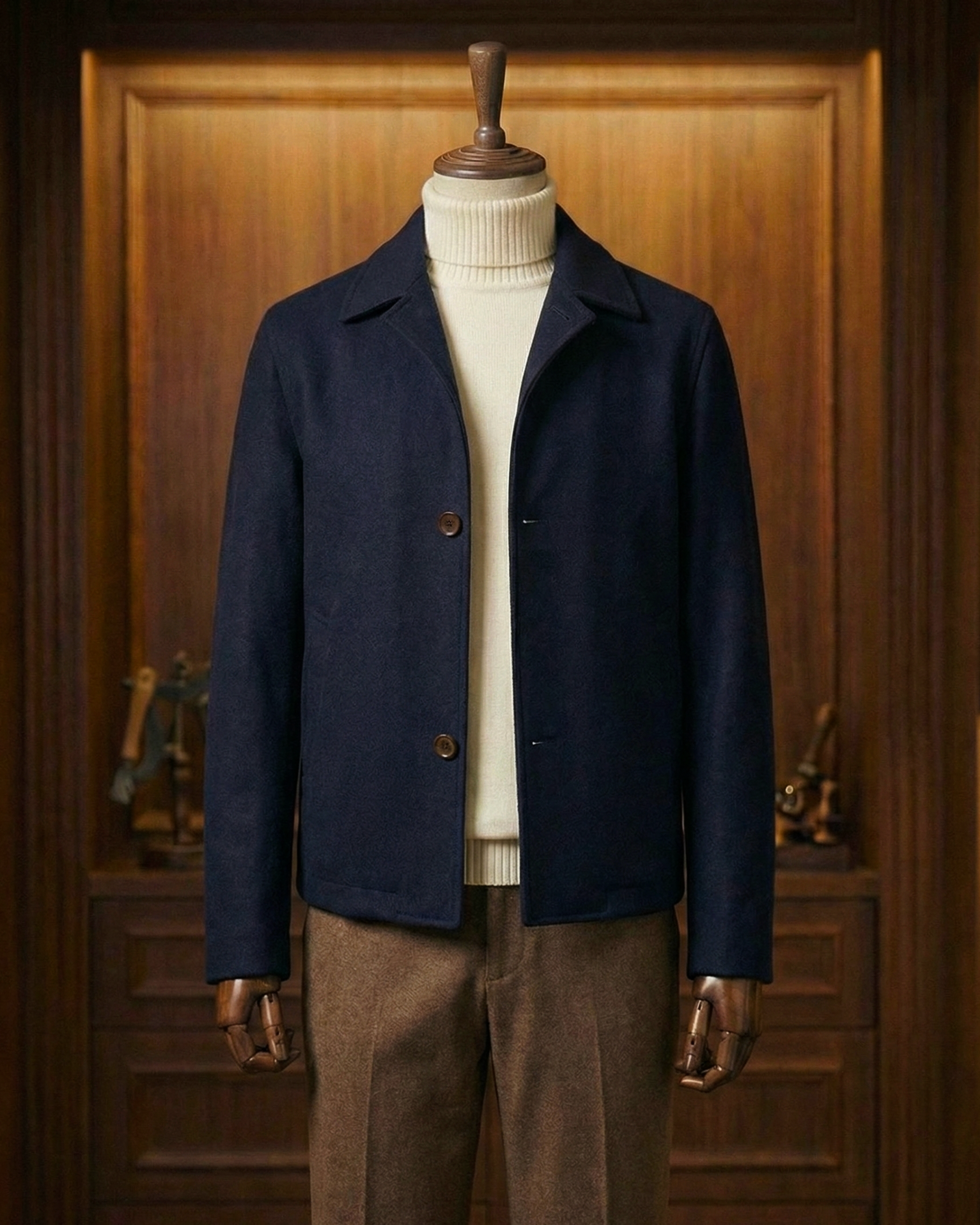 Sobrane Lacivert Kalın Casual Ceket – Sobrane Classics